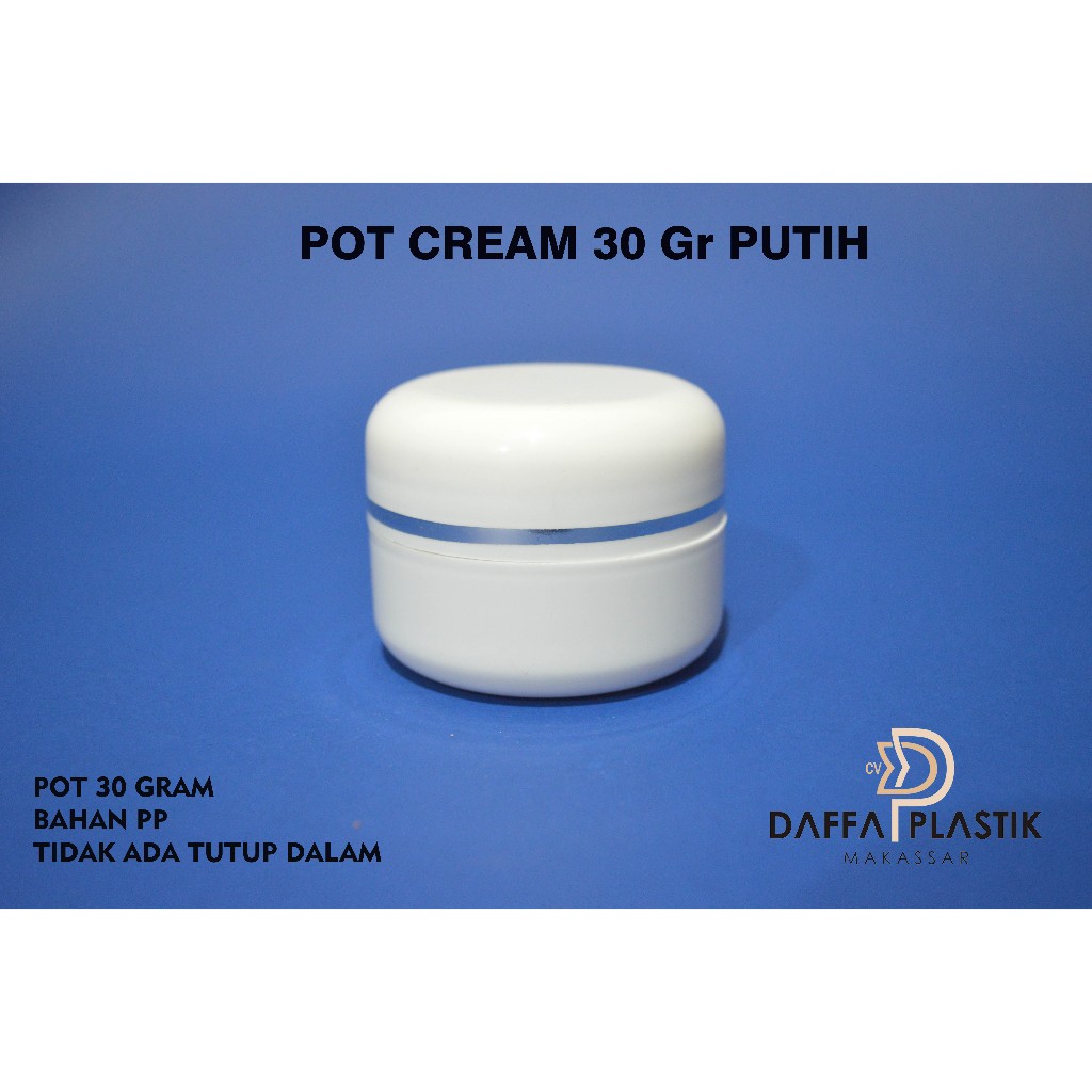 Jual Pot Cream 30 Gram Putih putih (Kemasan 25 Pcs Harga @Rp 3500 ...