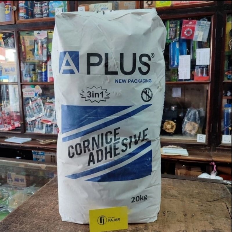 Jual Tepung Gypsum Gipsum 20 kg A plus Cornice Adhesive Compound kompon ...