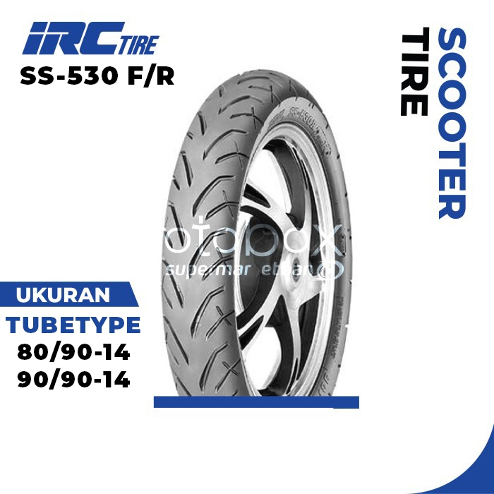 Jual BAN MOTOR IRC SS-530 F/R UKURAN 80/90 90/90 RING 14 TUBETYPE BAN ...