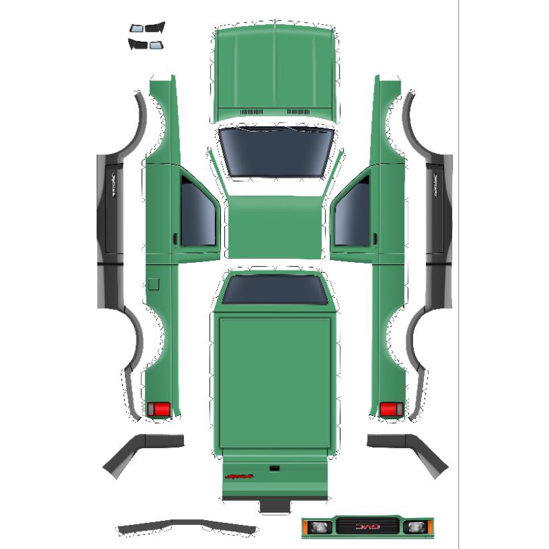 Jual Pola papercraft mobil GMC pick upl skala24 (Op-Ac9) | Shopee Indonesia
