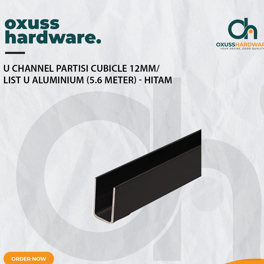 Jual U Channel Partisi Cubicle 12MM/ List U Aluminium (5.6 Meter ...