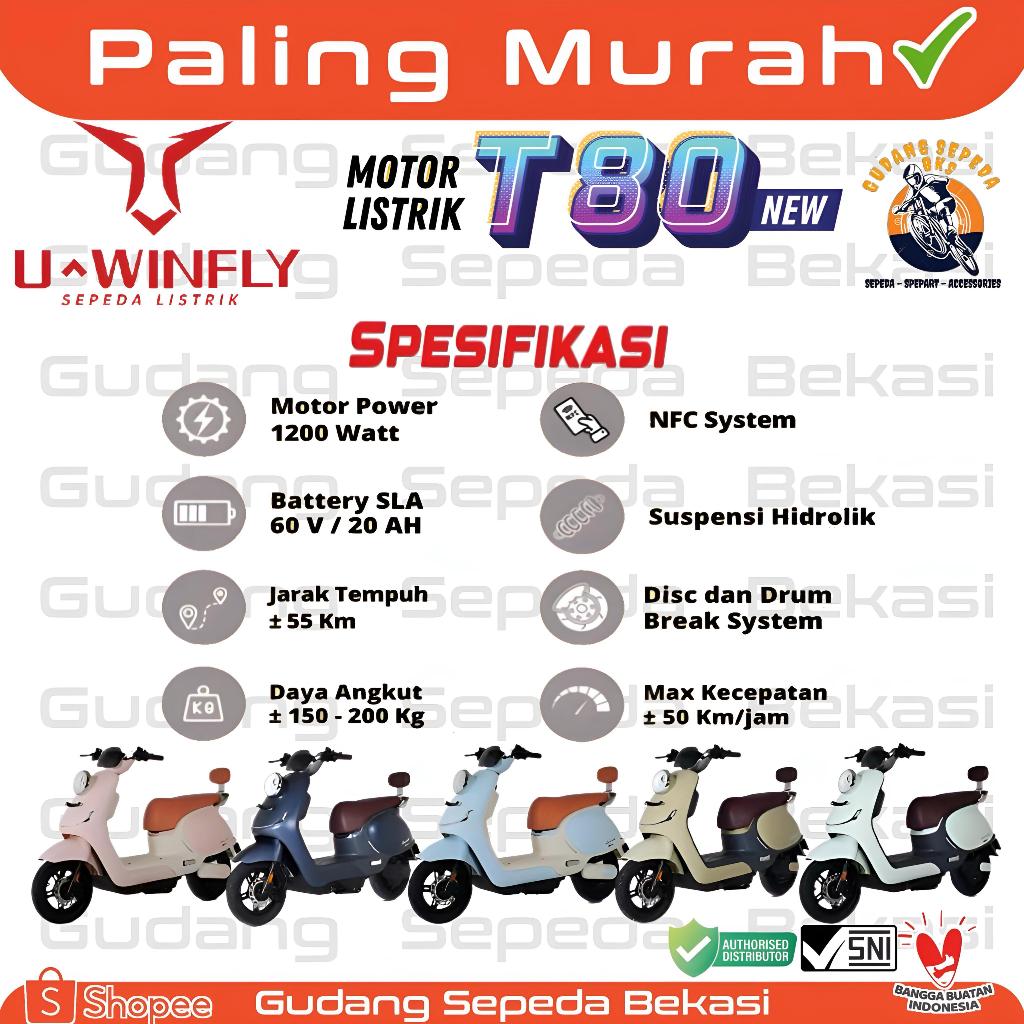 Jual TERLARISSS!!! MOTOR LISTRIK UWINFLY T80 / T3S PRO NEW 1200 WATT TERBARU ORIGINAL GARANSI ...