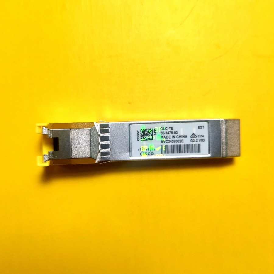 Jual GLC-TE 1000BASE-TE SFP RJ45 1G Cisco | Label Hologram | Shopee ...
