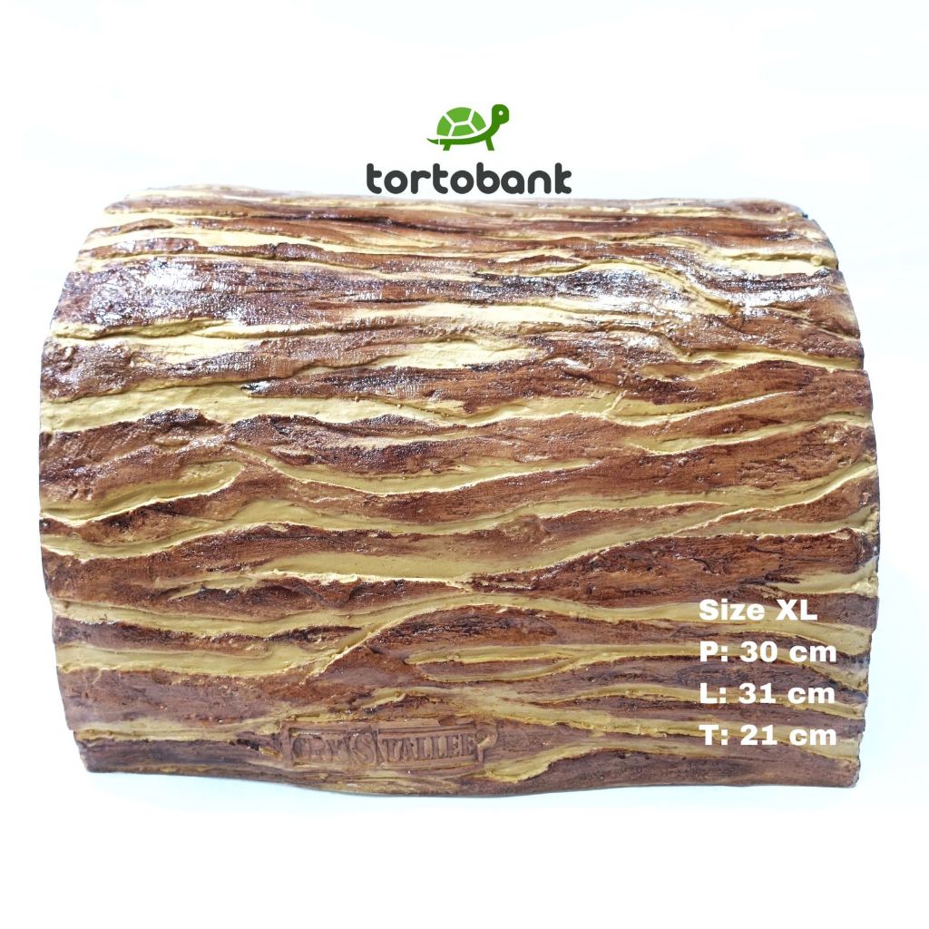 Jual HIDING CAVE WOOD SIZE XL CRYSTALLEE - TEMPAT SEMBUNYI REPTIL / GOA ...