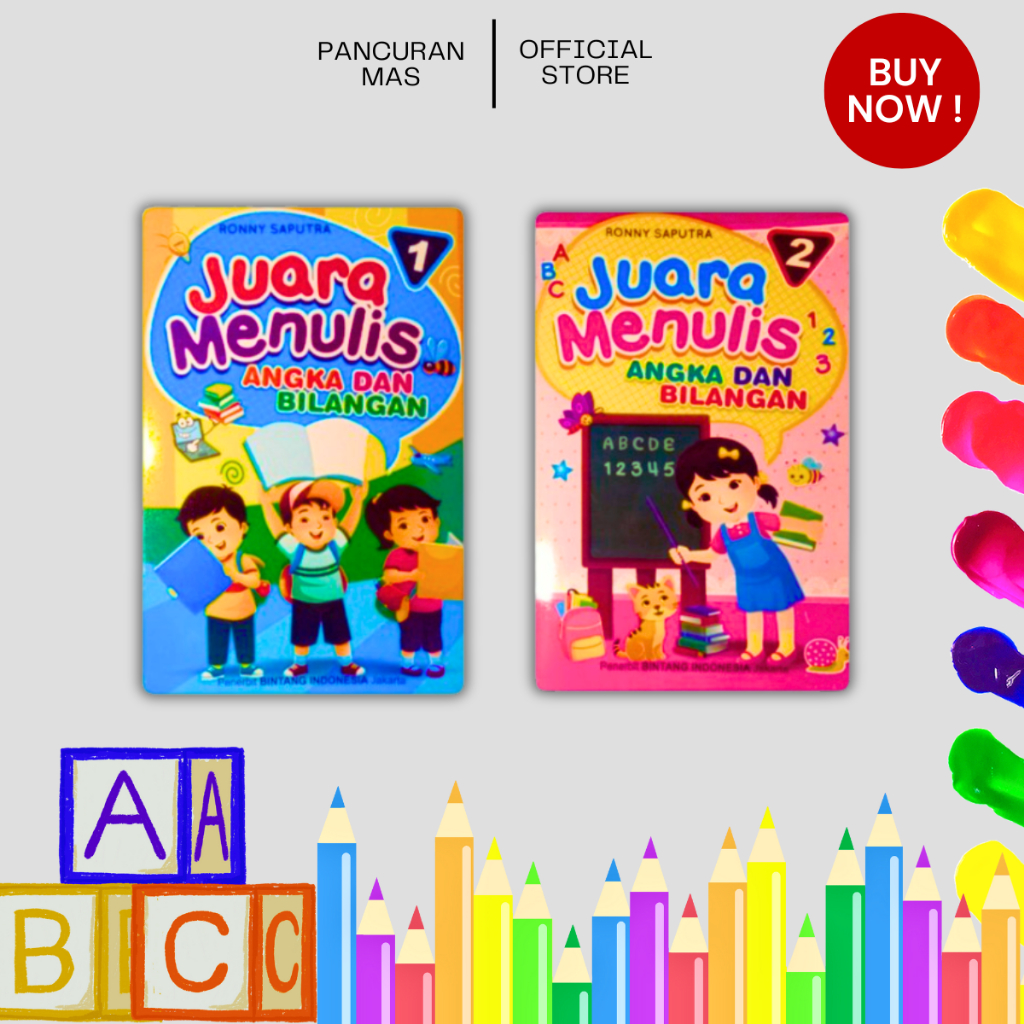 Jual Buku Juara Menulis Angka Dan Bilangan 1 & 2 | Shopee Indonesia