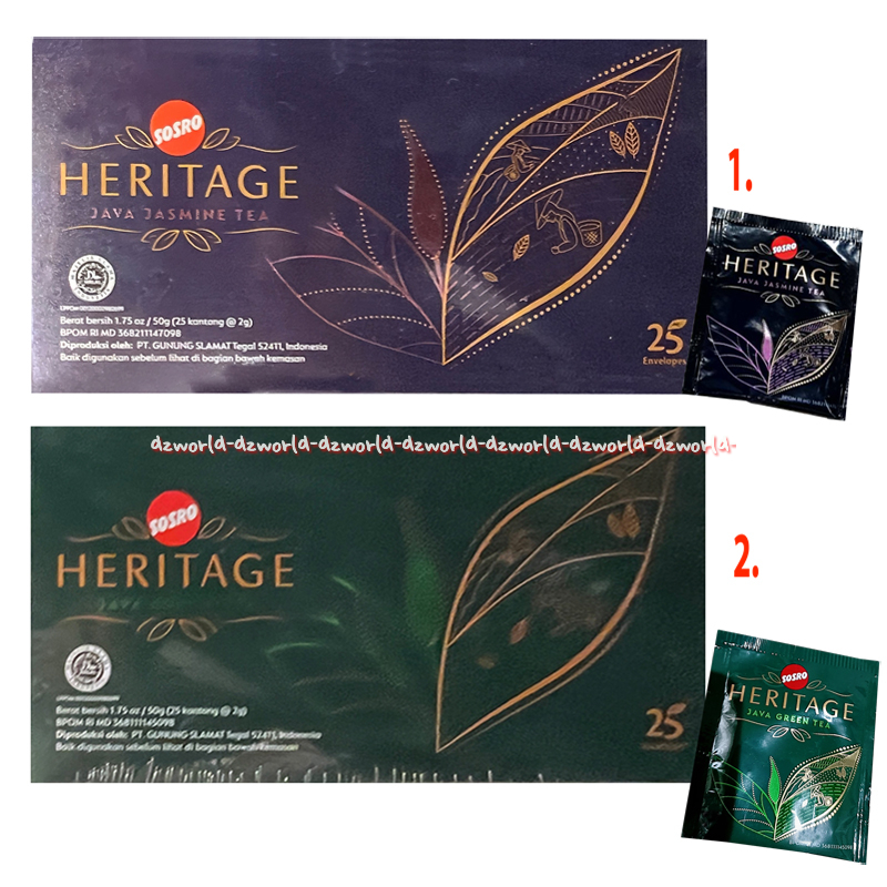 Jual Sosro 25envelope Heritage Java Jasmine Tea Teh Celup Sostro Java ...