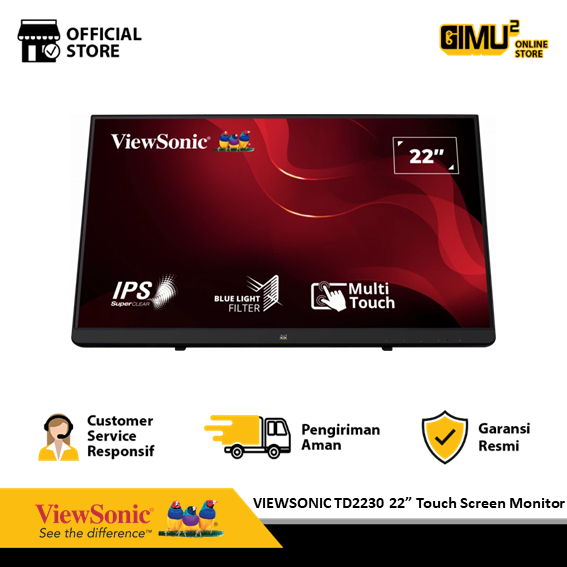 Jual ViewSonic TD2230 22" Full-HD 10-point Touch Screen Monitor ...