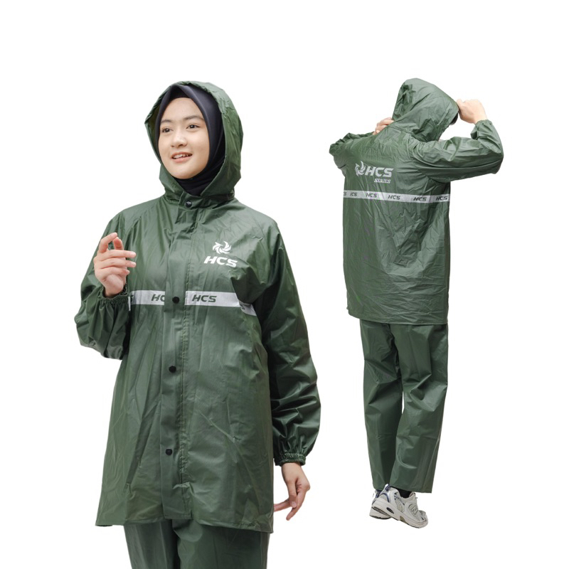 Jual JAS HUJAN SETELAN PRIA WANITA BY HCS BAHAN PVC 0.25 TEBAL LENTUR ANTI REMBES BERKUALITAS ...