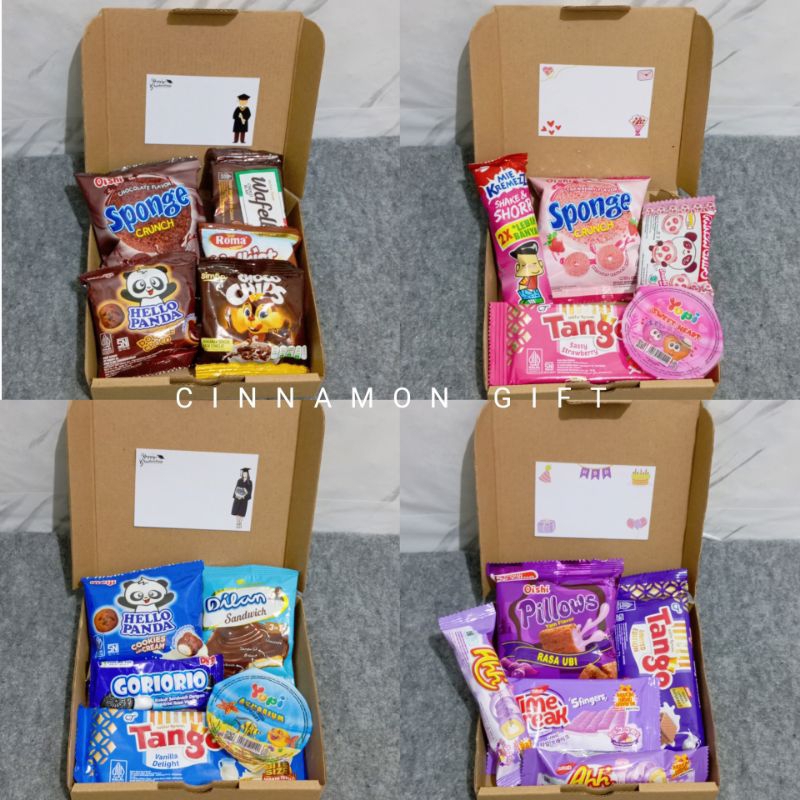 Jual MINI SNACK BOX / HAMPERS SNACK / KADO ULTAH WISUDA ANNIVERSARY ...