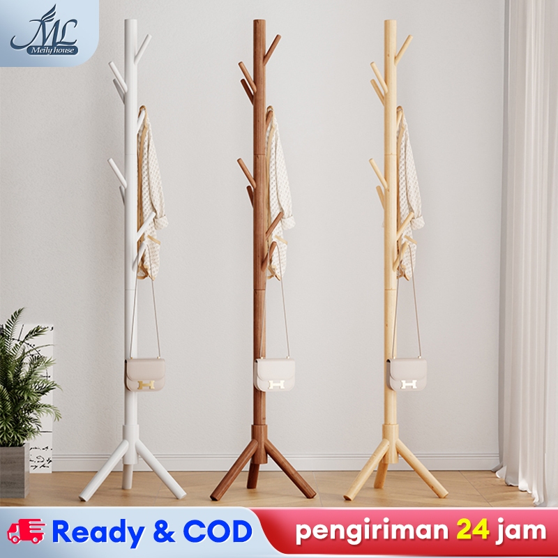 Jual Stand Hanger Kayu/Stand Hanger/Gantungan Topi Multifungsi ...