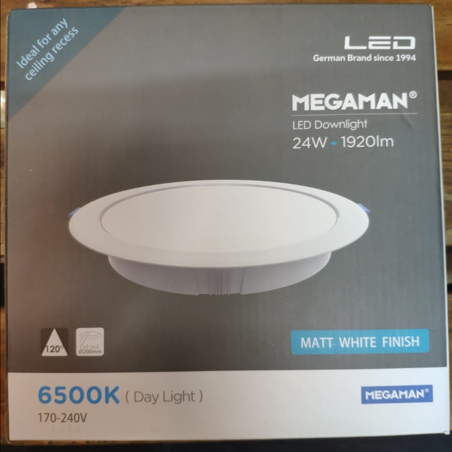 Jual Bohlam Lampu LED Downlight 24W 24watt MEGAMAN Indoor Inbow Putih ...