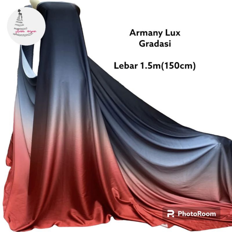 Jual KAIN ARMANI GRADASI SILK OMBRE /GRADASI HARGA TERBAIK TERMURAH ...