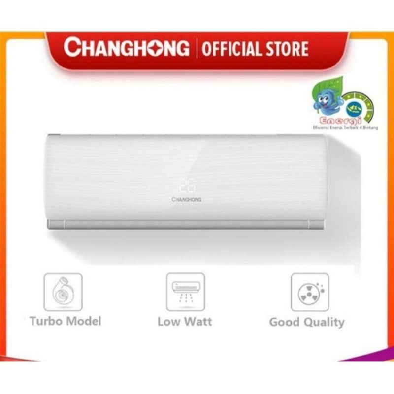 Jual Changhong AC Single Split CSC05CSD4 Kap 1/2pk 0.5pk Low watt with ...