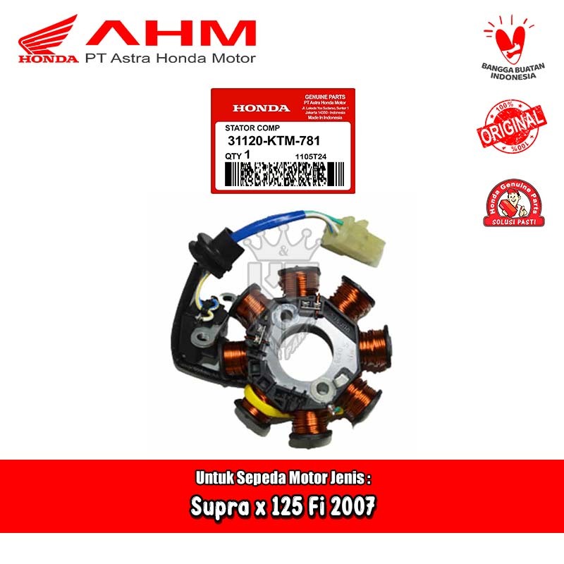 Jual Spul Magnet Stator Comp Honda Supra x 125 Fi 2005 - 2013 Original AHM 31120-KTM-781 ...