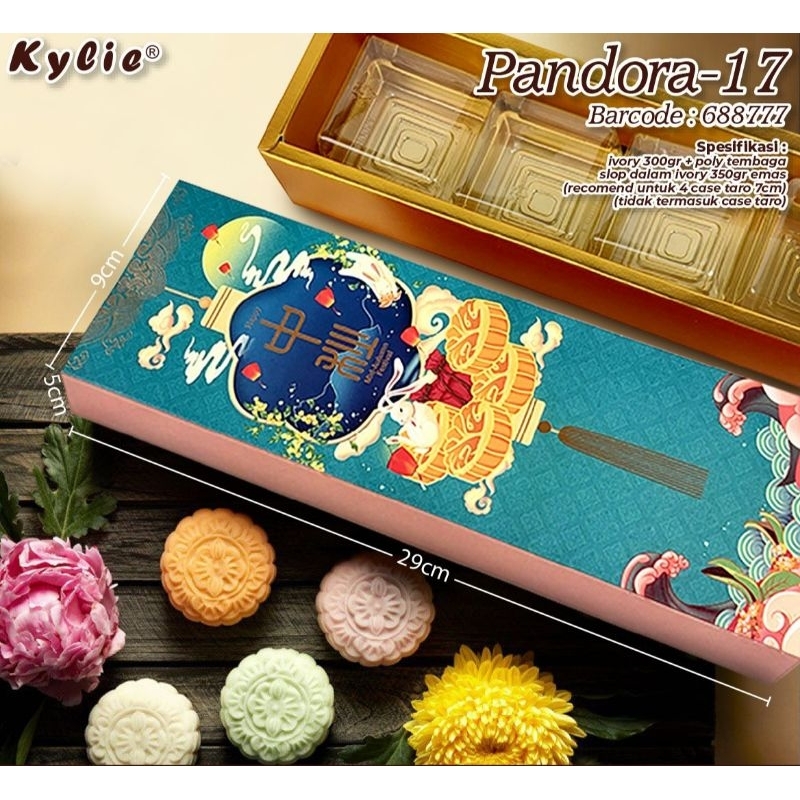 Jual Premium Mooncake Box Mooncake 75gr isi 4 kue Box Nastar Box Mid ...