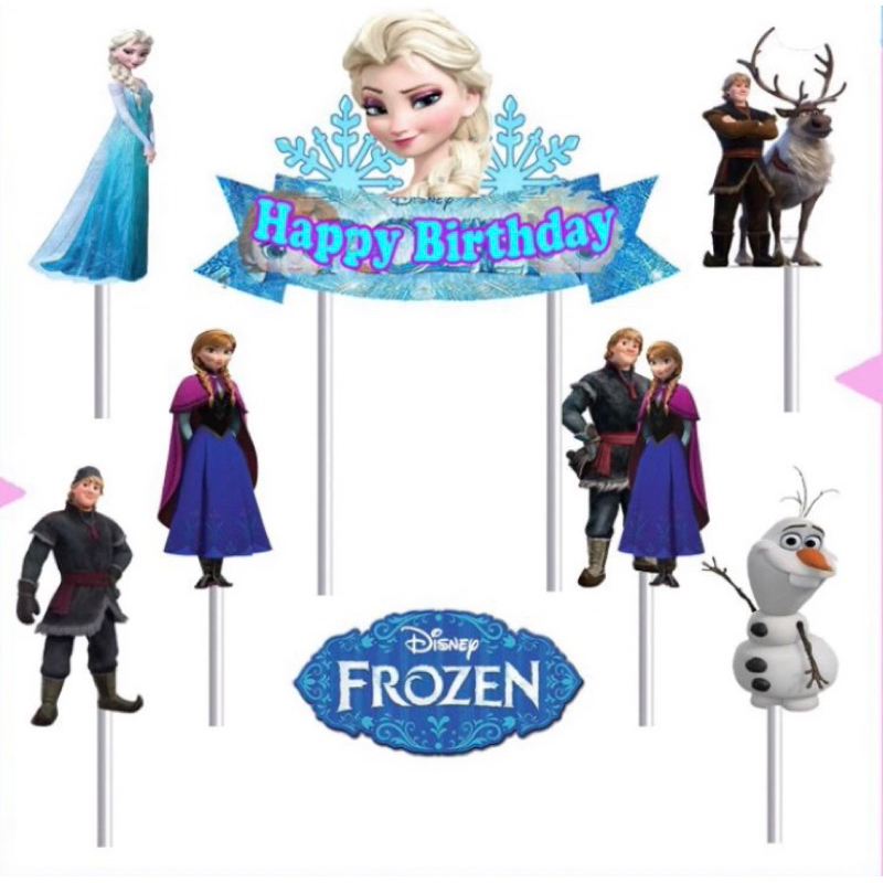 Jual TOPER KARAKTER FROZEN HIASAN TUSUK KUE ULANG TAHUN | Shopee Indonesia