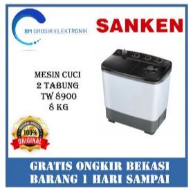 Jual SANKEN MESIN CUCI TW 8900 MESIN CUCI 2 TABUNG 8KG | Shopee Indonesia