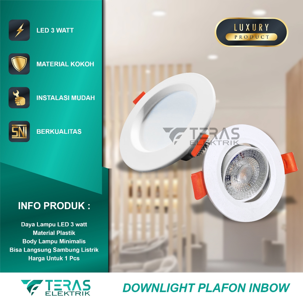 Jual Lampu downlight spotlight LED 3w 3 Watt | Shopee Indonesia
