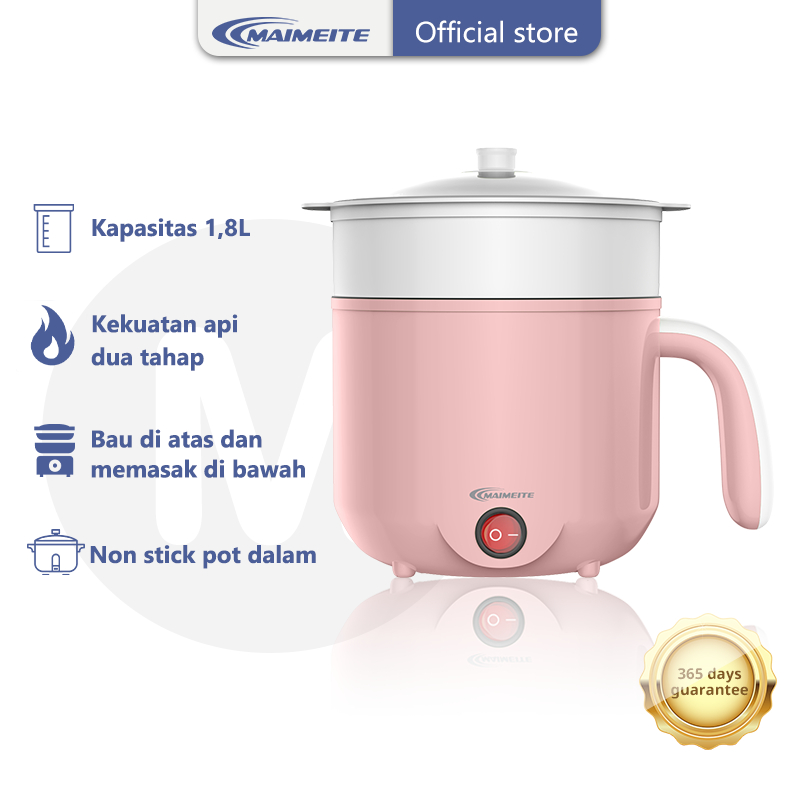 Jual MAIMEITE Cooker Elektrik Multifungsi dengan Kukusan Gratis Pot Mie ...