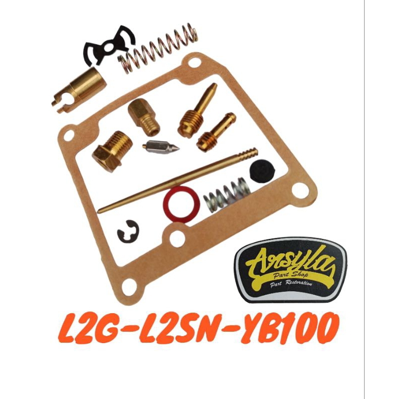 Jual reparkit karburator karbu Yamaha L2G L2sn L2 super yb100 yb 100 ...