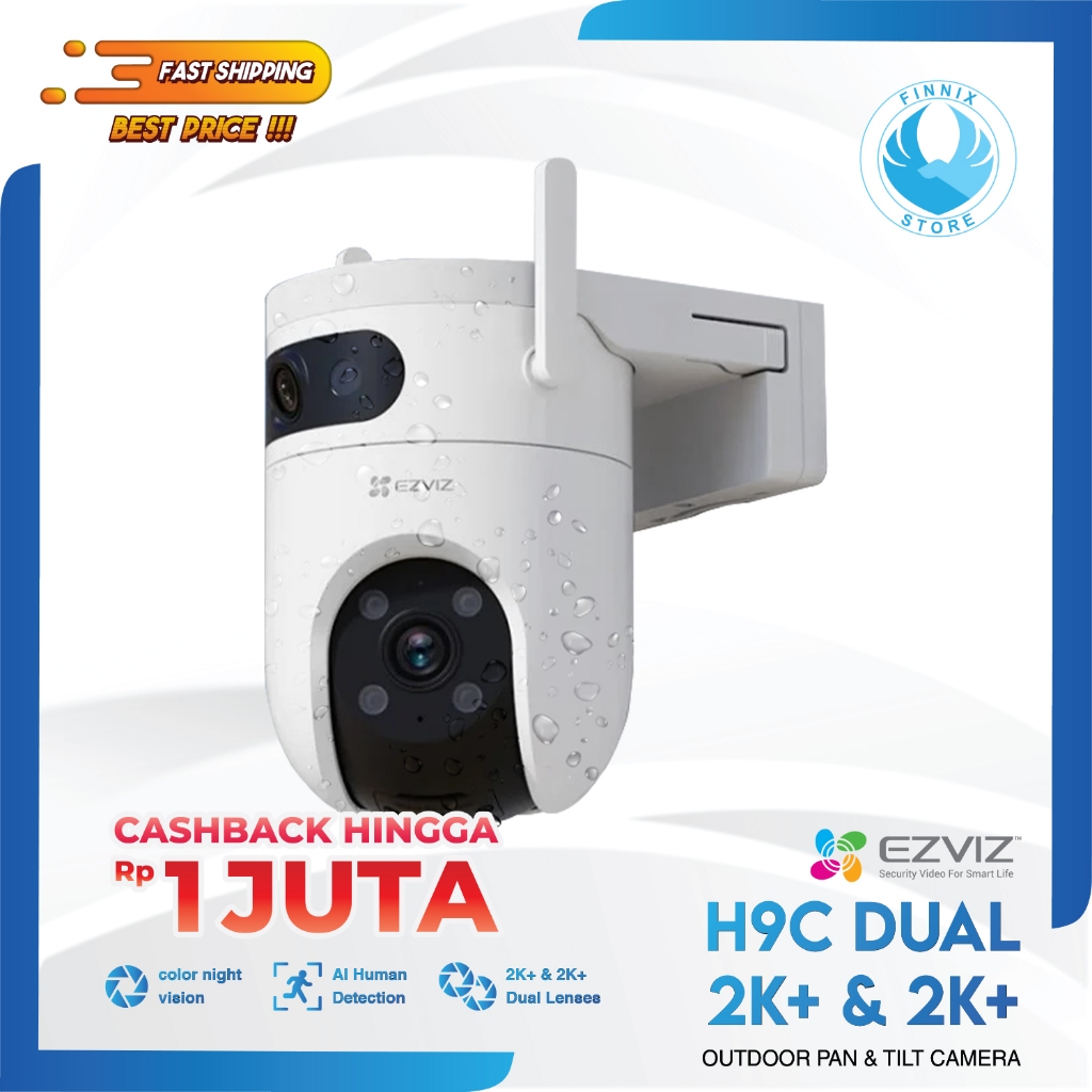 Jual EZVIZ H9C DUAL 2K & 2K (3MP&3MP) Dual-Lens Pan & Tilt Wifi Smart ...