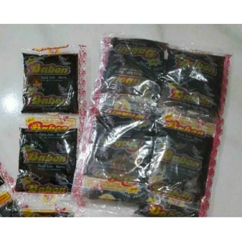 Jual Kecap Babon Sachet isi 12 Kecap Asin Manis Kecap Manis Babon isi ...
