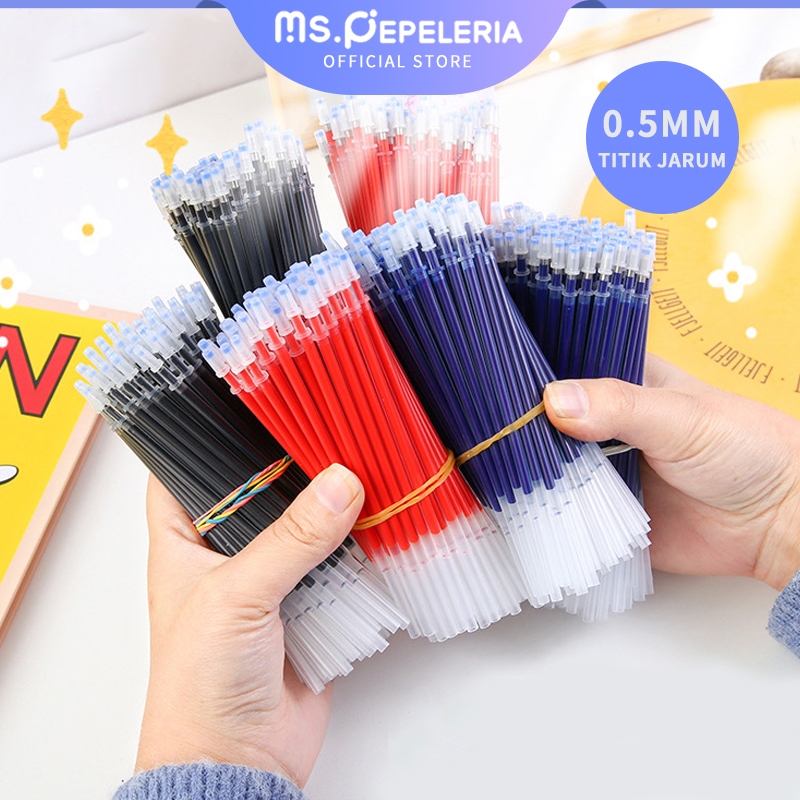 Jual Refill Tinta Pulpen Gel Tinta Pena cair/0,5 tip halus penuh Pen ...