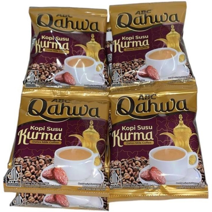 Jual Kopi ABC Qahwa Kopi Susu Kurma 1 Renceng isi 10 Sachet 27gram | Shopee Indonesia