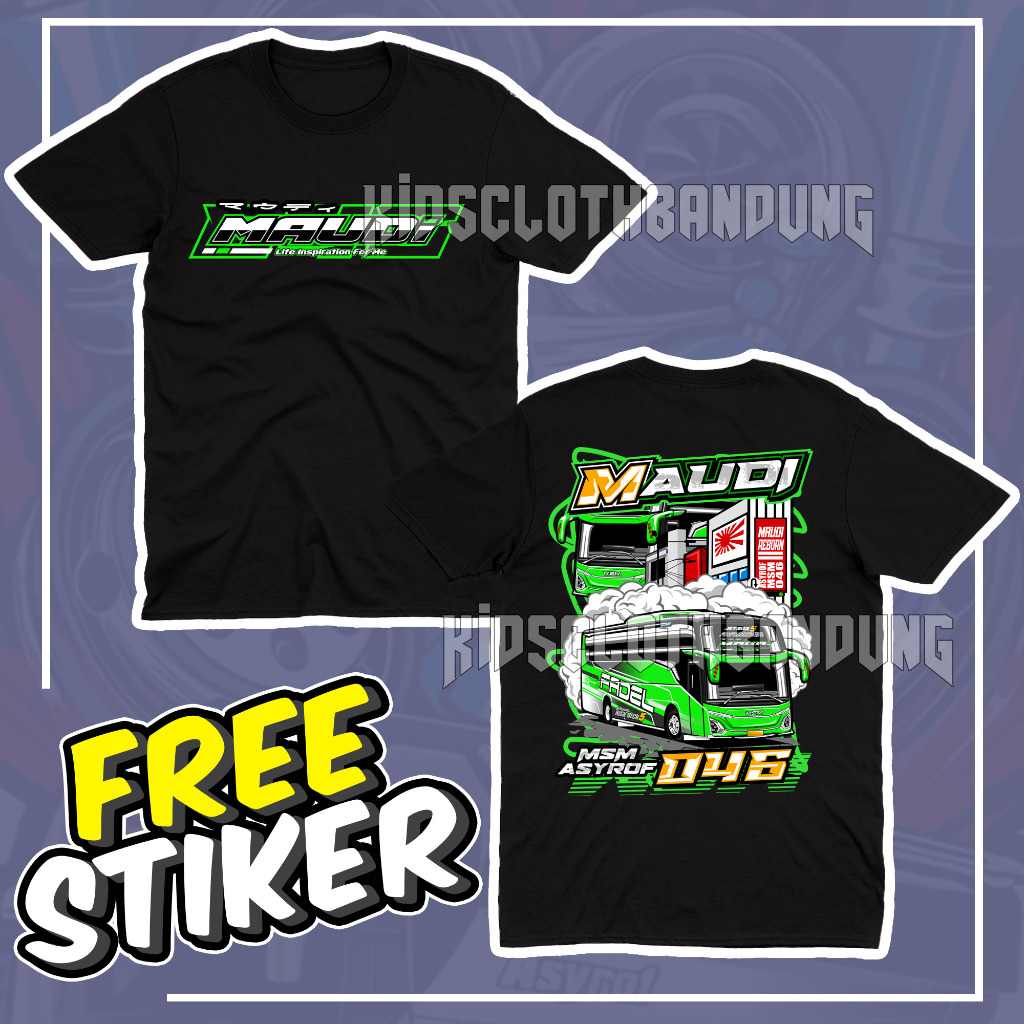 Jual BISA COD KAOS ANAK ANAK LAKI LAKI PEREMPUAN BUS MANIA MAUDI MSM ...