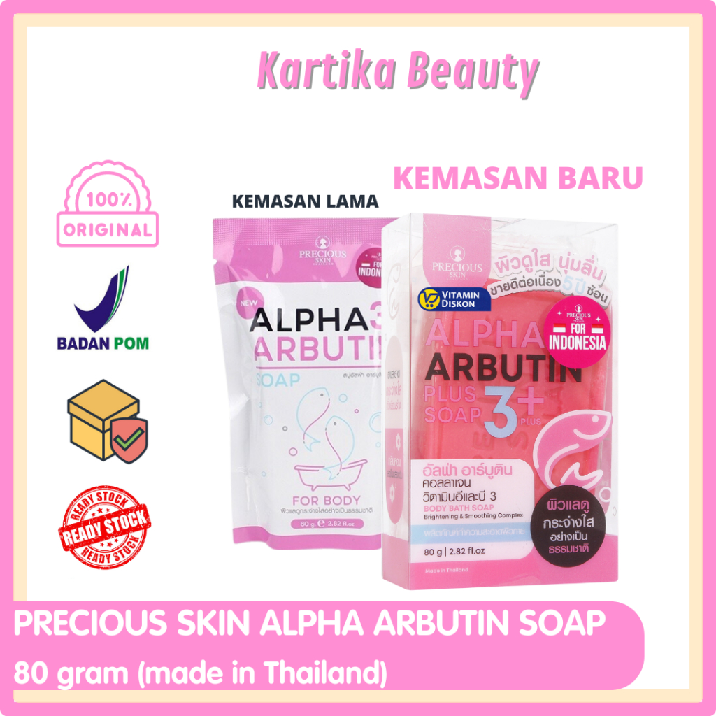 Jual PRECIOUS SKIN ALPHA ARBUTIN 3+ PLUS SOAP 80 GRAM | BRIGHTENING AND ...