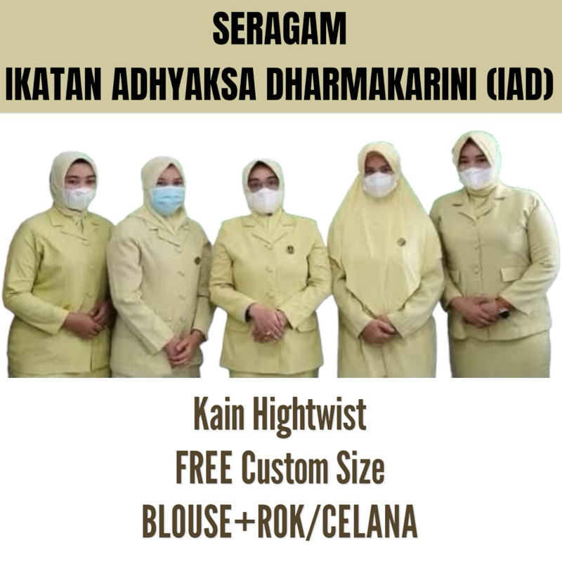 Jual Seragam Istri Jaksa Ikatan Adhyaksa Dharmakarini (IAD) Blazer dan ...