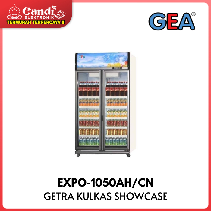 Jual GEA Display Showcase Cooler Kulkas Showcase 1050 Liter EXPO-1050AH ...