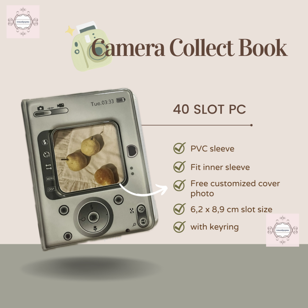 Jual Camera Collect Book 1P Kolbuk isi 40 Slot Album Photocard Kpop ...