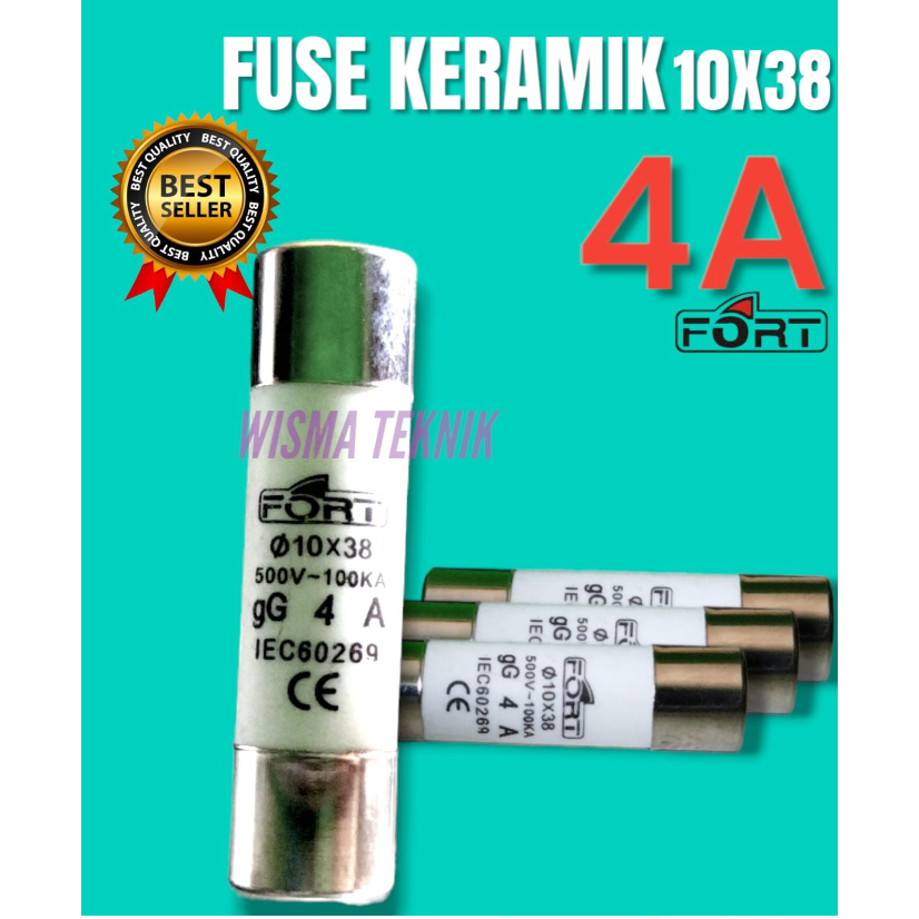 Jual FUSE SEKRING SEKERING KERAMIK 4 A FORT SIZE DIA 10 X 38 | Shopee ...