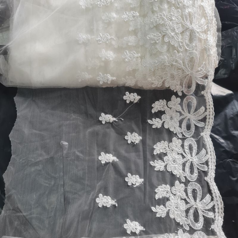 Jual Renda Tile lebar 35cm Harga Rp 30000/1M | Shopee Indonesia