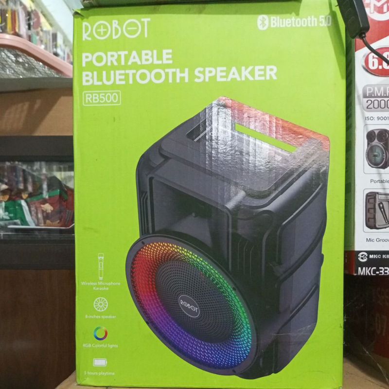 Jual SPEAKER BLUETOOTH PORTABLE RB500 ROBOT | Shopee Indonesia