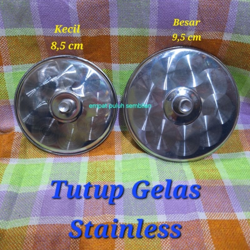 Jual 1 pc tutup gelas stainless plastik / tutup serbaguna plastik ...