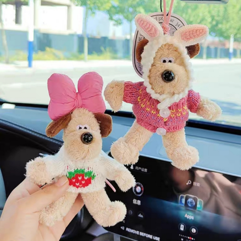 Jual Gantungan Kaca Spion Tengah Boneka Lucu Bahan Lembut/ Hiasan Mobil ...
