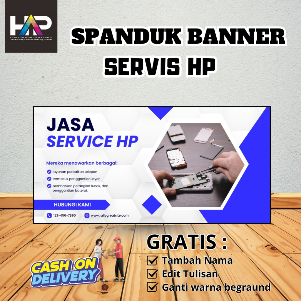 Jual TERMURAH - SPANDUK SERVIS HP | BANNER JASA SERVIS | Shopee Indonesia
