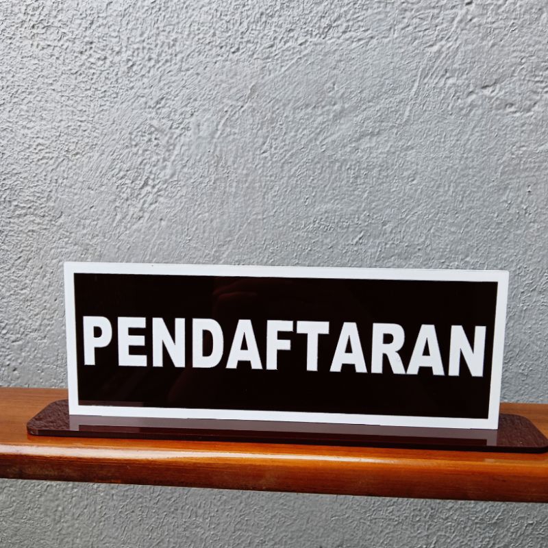 Jual sign penanda ruang pendaftaran - sign pendaftaran | Shopee Indonesia