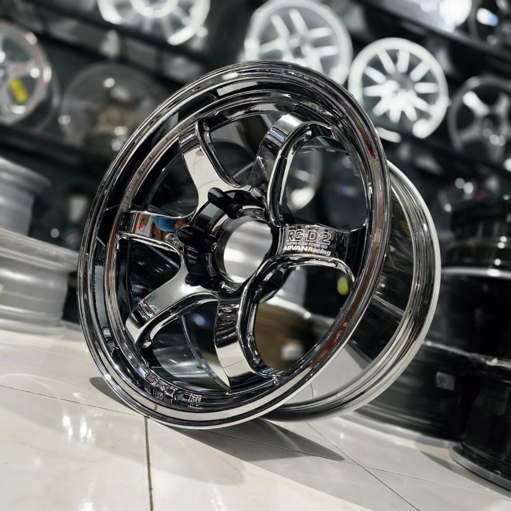 Jual velg mobil fortuner Advan RGD2 Black Chrome R18 Pcd 6x139.7 pajero ...