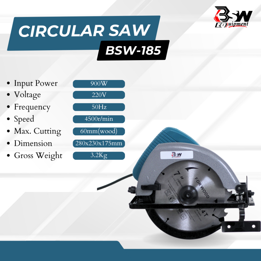 Jual BSW Gergaji Multifungsi Circular Saw Mesin Potong Kayu Mesin ...