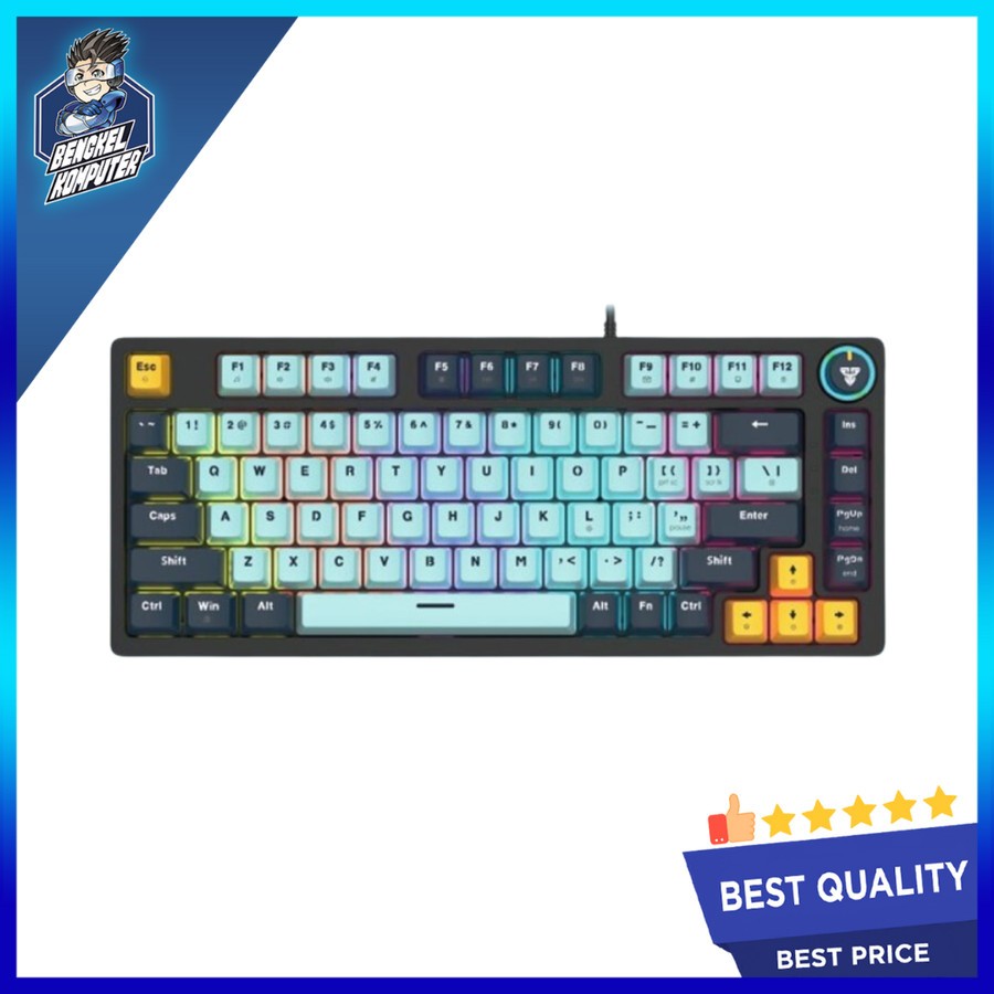 Jual KEYBOARD GAMING FANTECH ATOM 81 SKY BLUE - BLUE SWITCH | Shopee ...