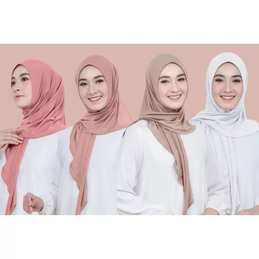 Jual HIJAB SEGITIGA INSTAN JERSEY PREMIUM/JILBAB SEGITIGA INSTAN OVAL ...