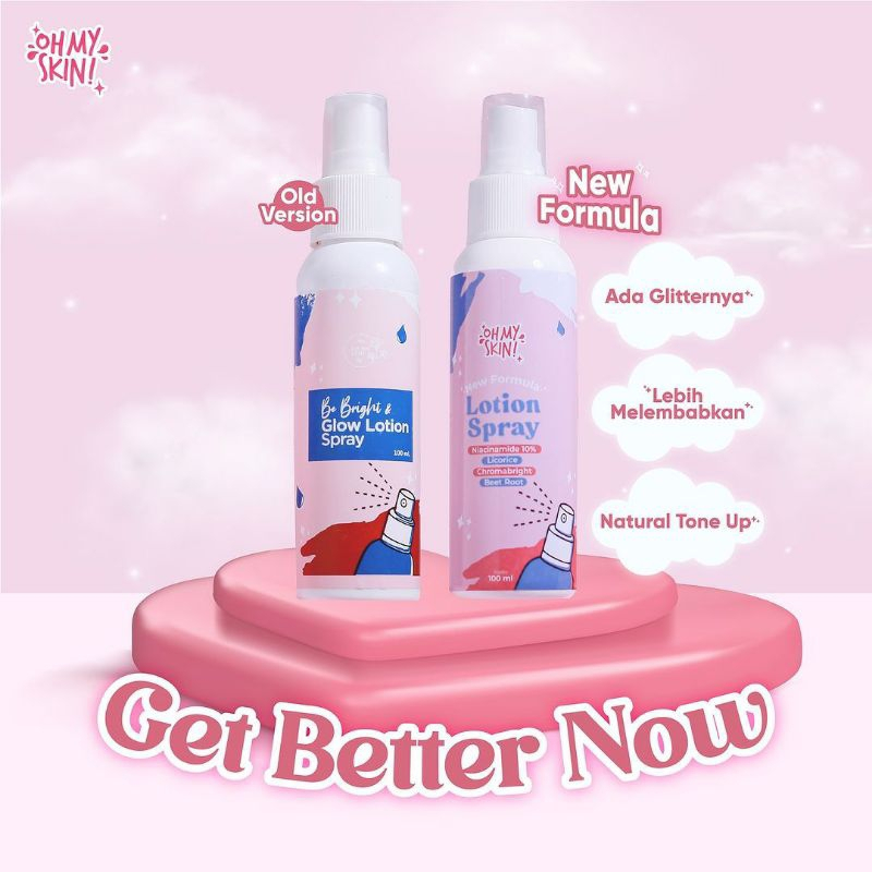Jual ( SBS ) Lotion Spray New Formula Ohmyskin Original Body Lotion Oh ...