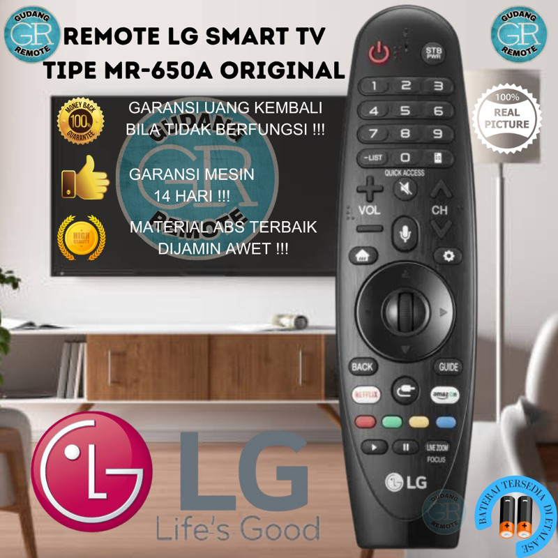 Jual Remote Remot TV LG LCD LED Magic control AN-MR650 Original asli ...