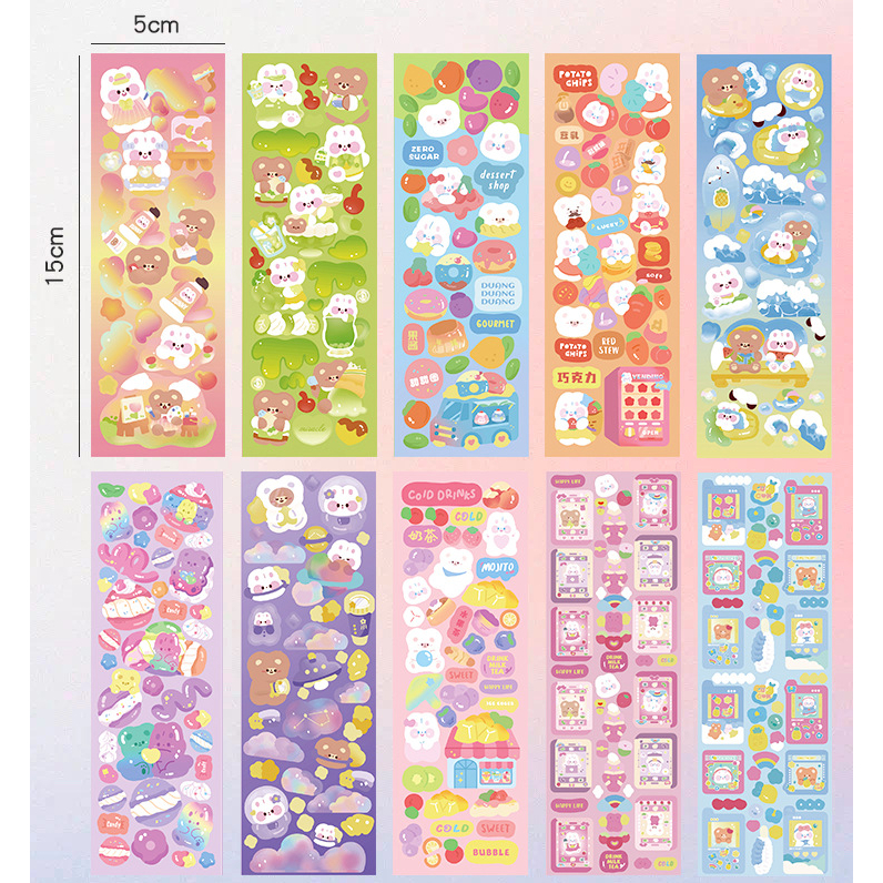 Jual 10 Pcs Stiker Cartoon DIY Sticker Pack Deco Karakter Capybara Lucu ...