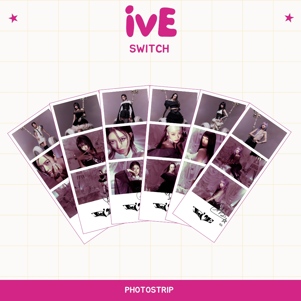 Jual PHOTO STRIP IVE REBEL HEART & SWITCH (HARGA 1 PCS + LAMINASI 2SISI) FOTO STRIPS TANDA ...