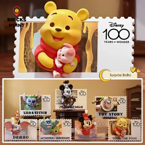 Jual DISNEY 100 Years of Wonder Retro Stamp Series Miniso Blind Box ...