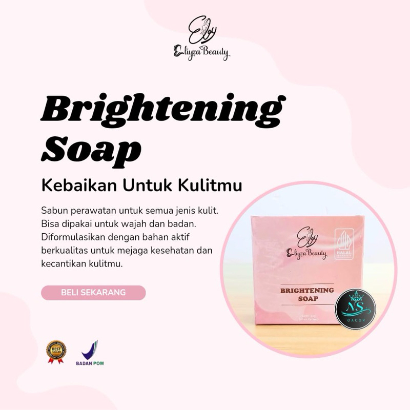 Jual brightening soap sabun wajah Eliza Beauty EYB (Stokis Tangerang ...